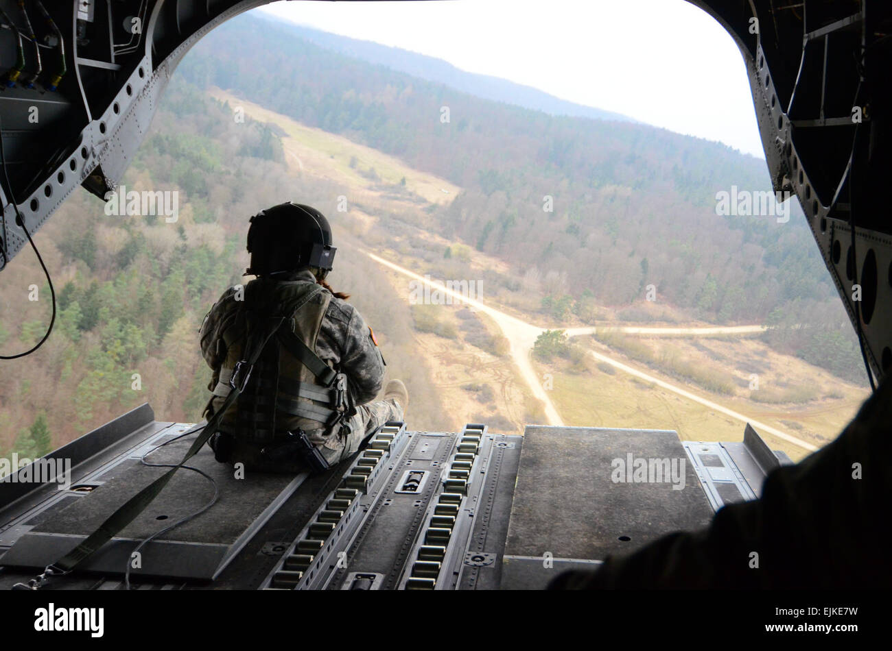 An U.S. Soldier of Easy Company, 1st Battalion Airborne, 503rd Infantry ...