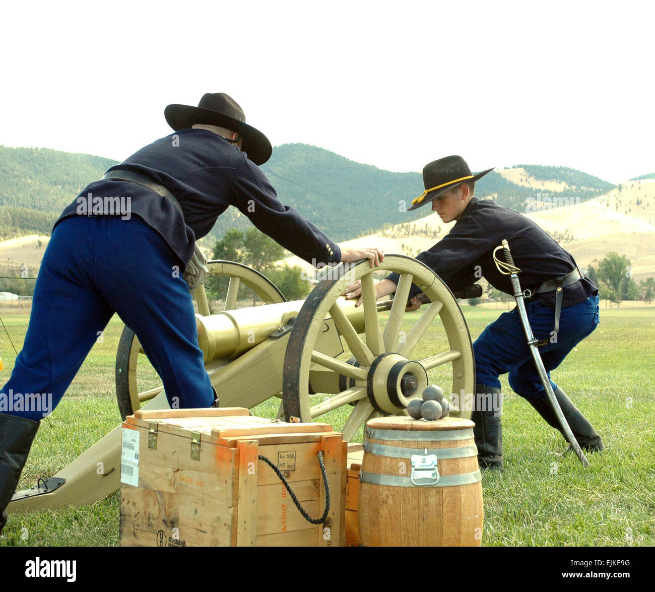 U.S. Army Soldiers of the 89th Mounted Honor Guard put on a ...
