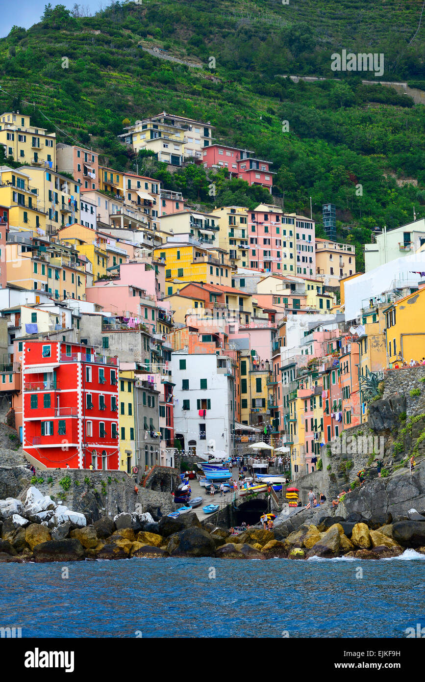 Riomaggiore Cinque Terre Italy Italian Riviera Liguria Europe Ligurian ...