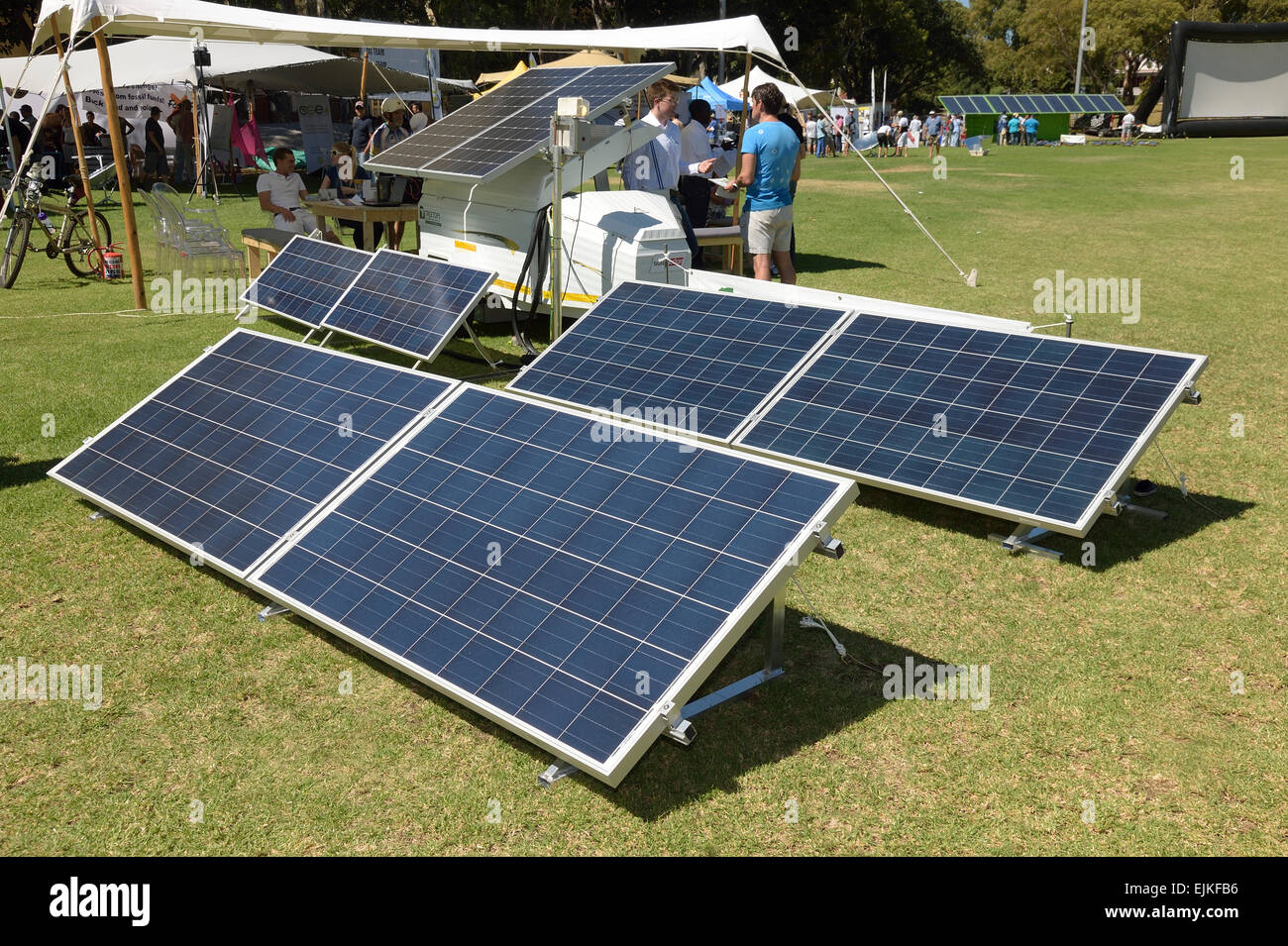 Solar Panel display Stock Photo - Alamy