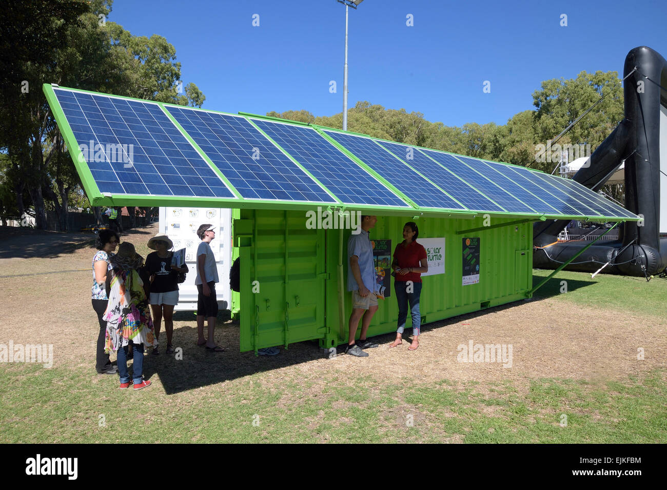 Solar Panel display Stock Photo - Alamy