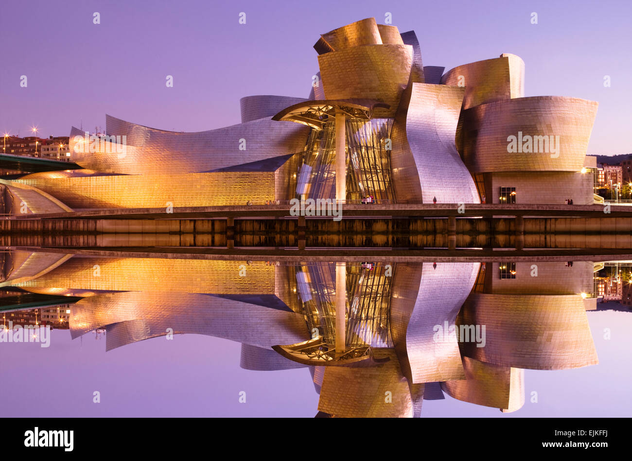GUGGENHEIM MUSEUM OF MODERN ART (©FRANK GEHRY 1997) NERVION RIVER ...