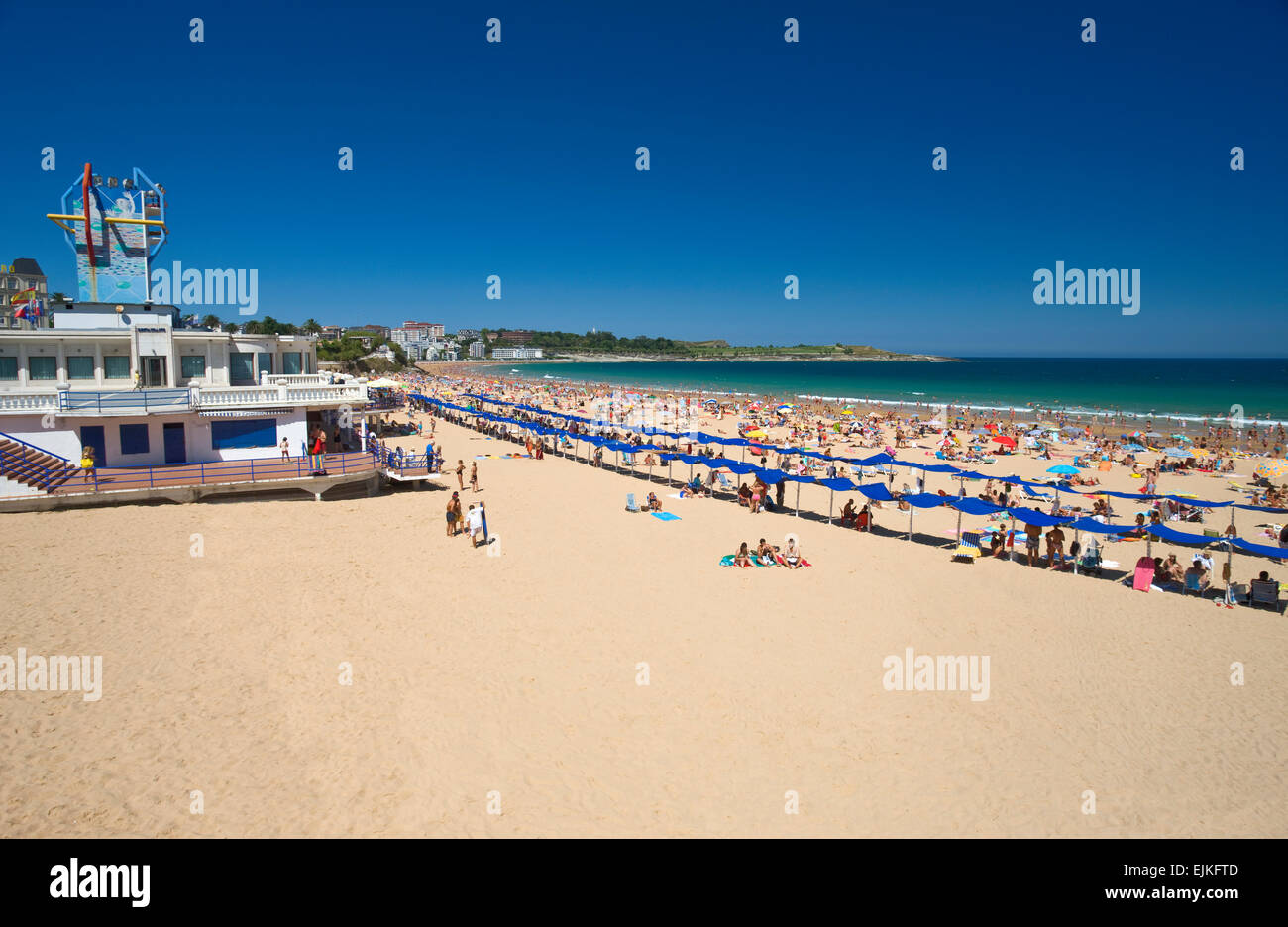 EL SARDINERO BEACH SANTANDER CANTABRIA SPAIN Stock Photo - Alamy