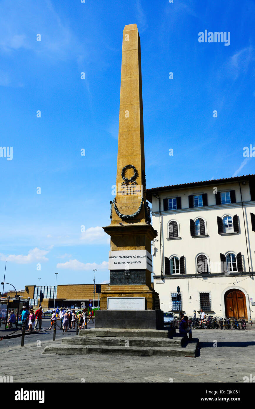 War Monument Florence Italy IT Renaissance EU Europe Tuscany Stock ...