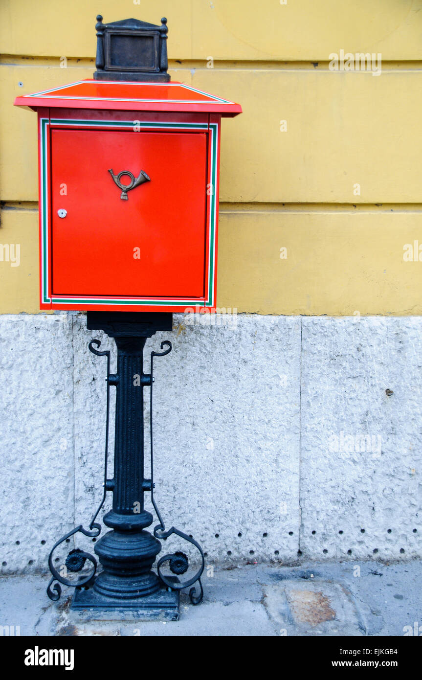 Red post office boxes hi-res stock photography and images - Alamy