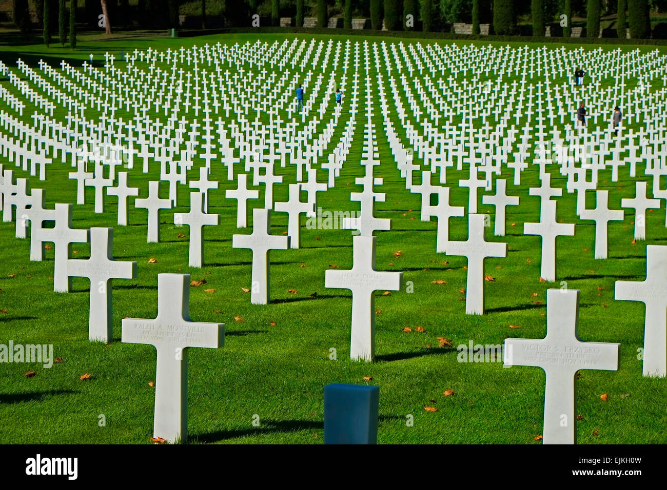 Florence American Cemetery Italy World War II WWII Stock Photo - Alamy