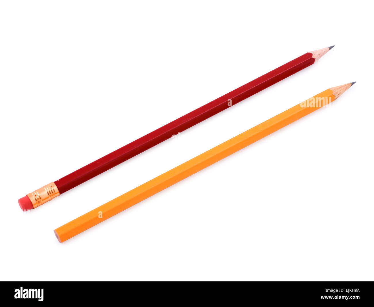 red and yellow pencil Stock Photo - Alamy