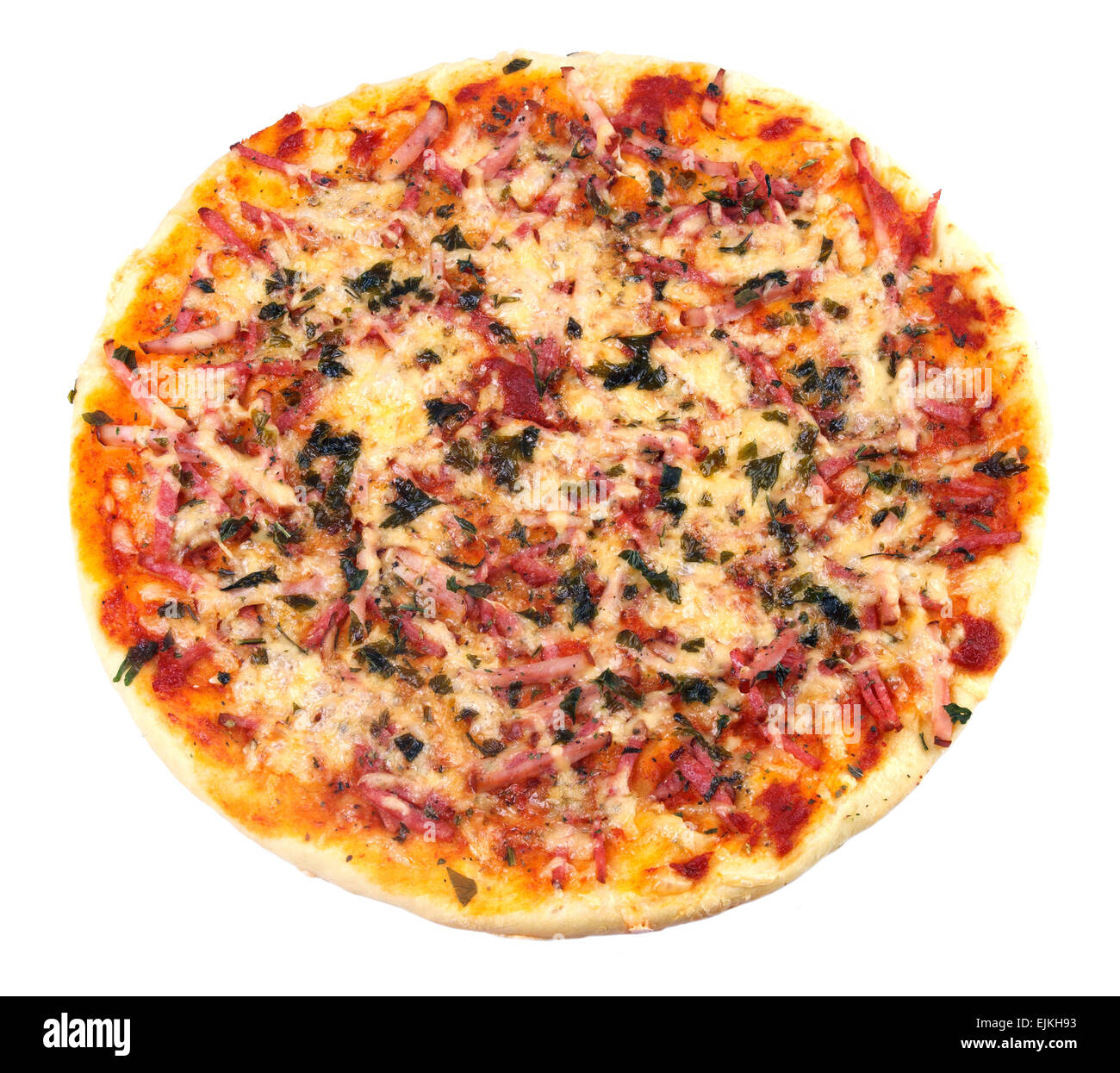 Large pepperoni pizza crust hi-res stock photography and images - Alamy