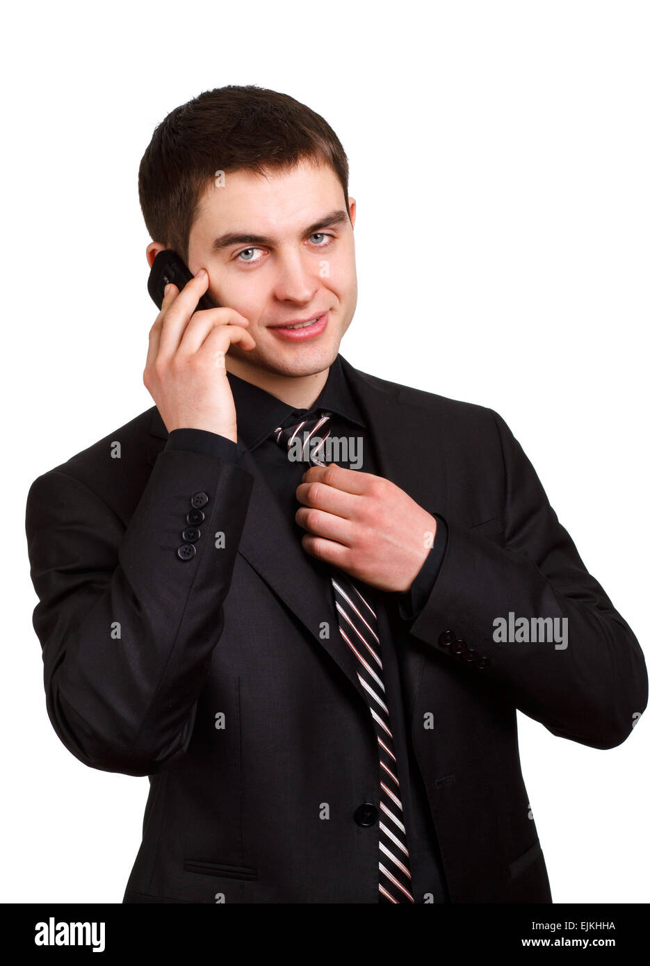 man talking on phone Stock Photo - Alamy