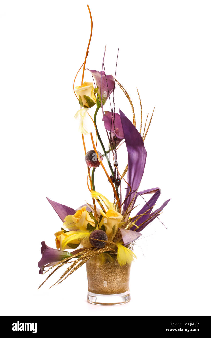 Top view flower arrangement Cut Out Stock Images & Pictures - Alamy