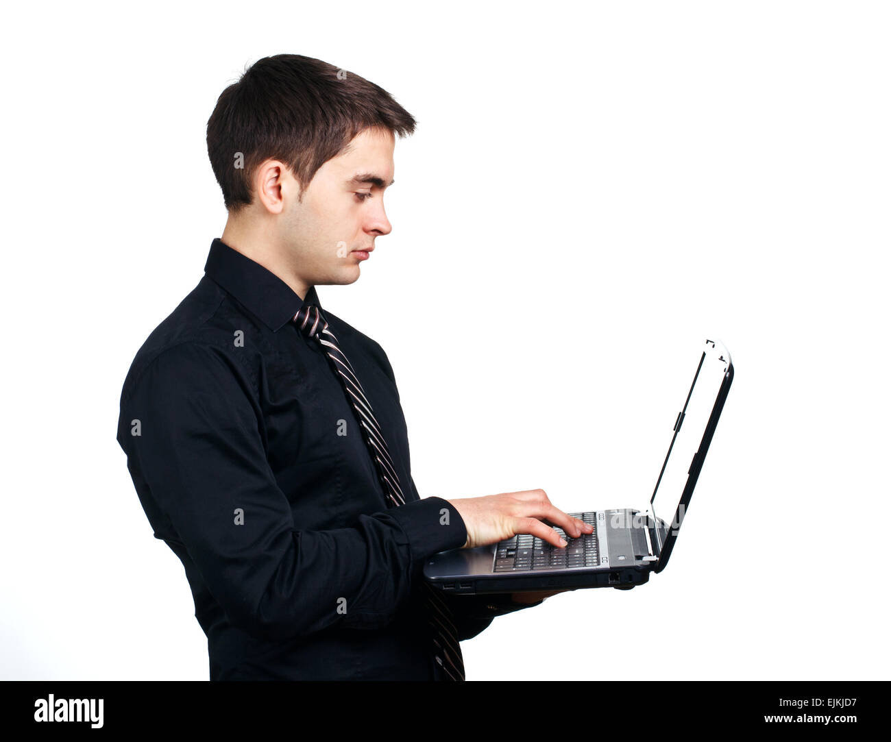 man with laptop Stock Photo - Alamy