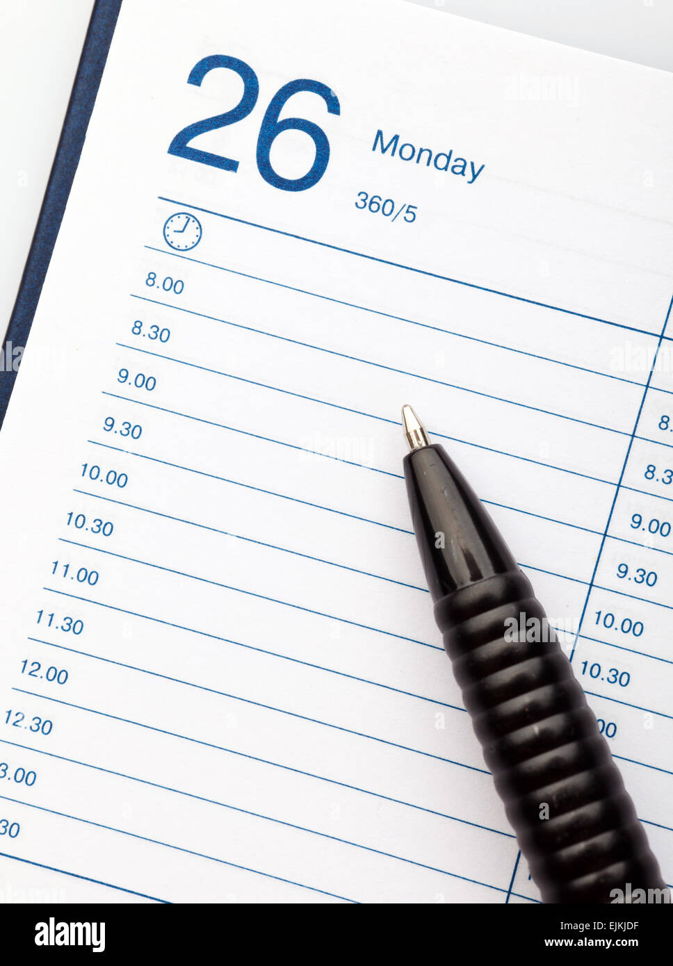 Monday calendar hi-res stock photography and images - Alamy