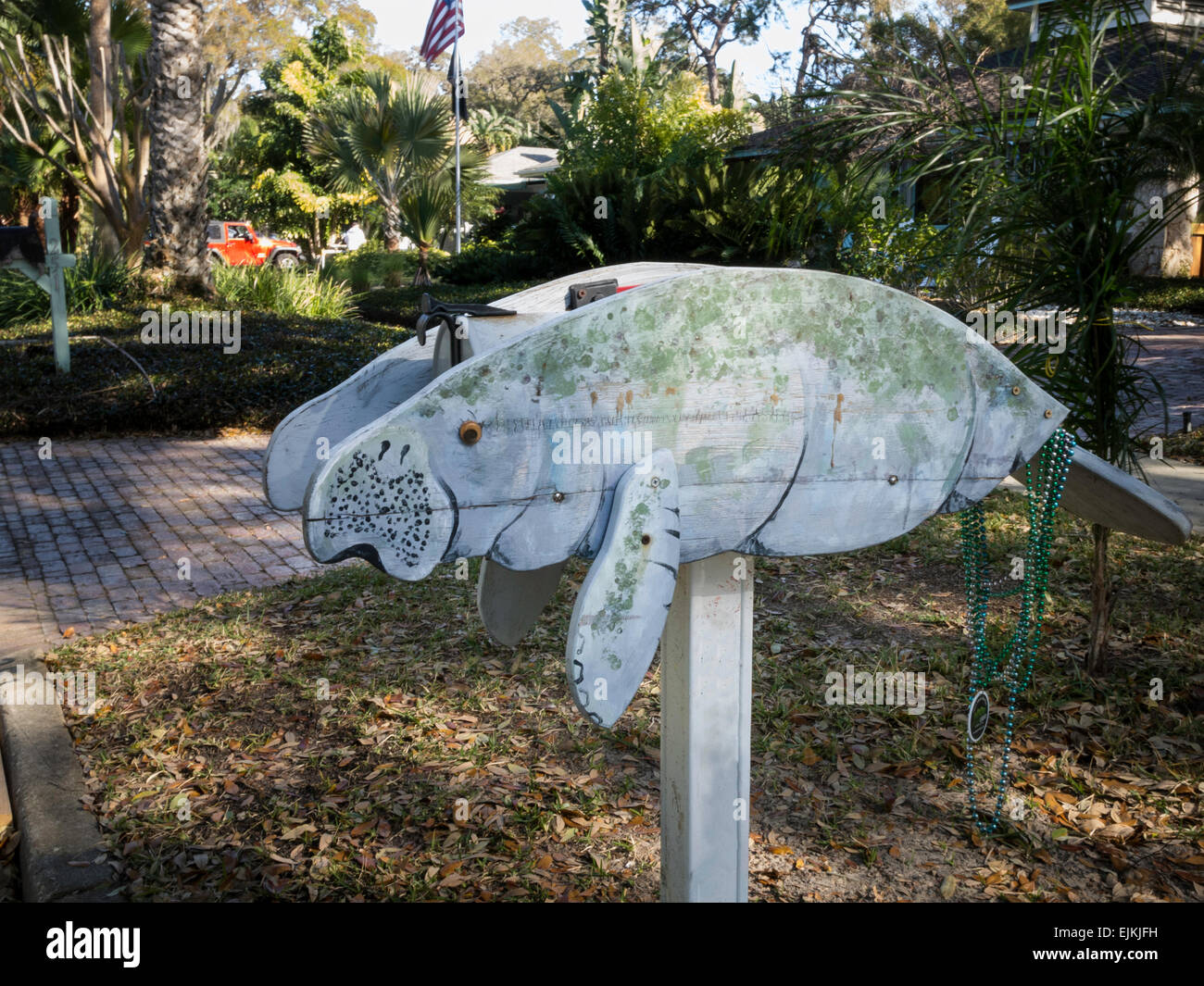 Hand Painted Manatee Mailbox (letterbox), Residential Suburban Home ...