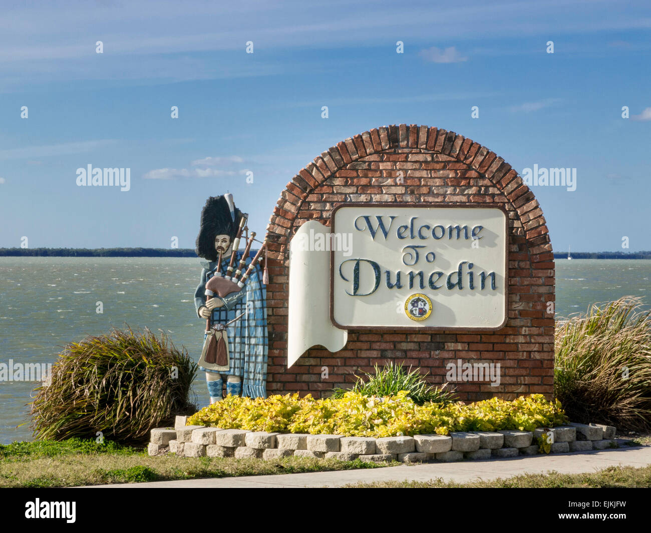 Welcome to Dunedin, Florida, USA Stock Photo - Alamy