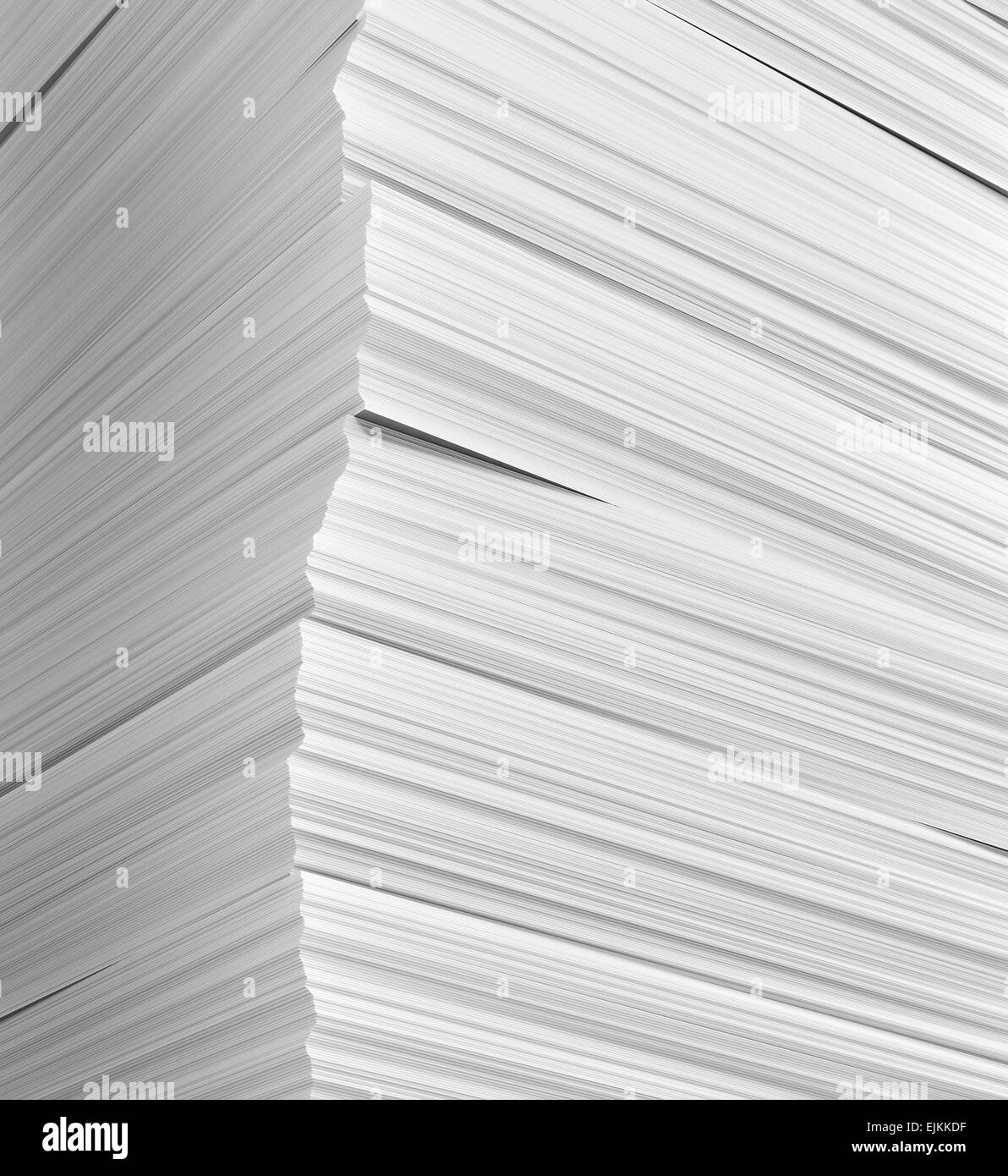 Stack of papers on whole background, 3d illustration Stock Photo - Alamy