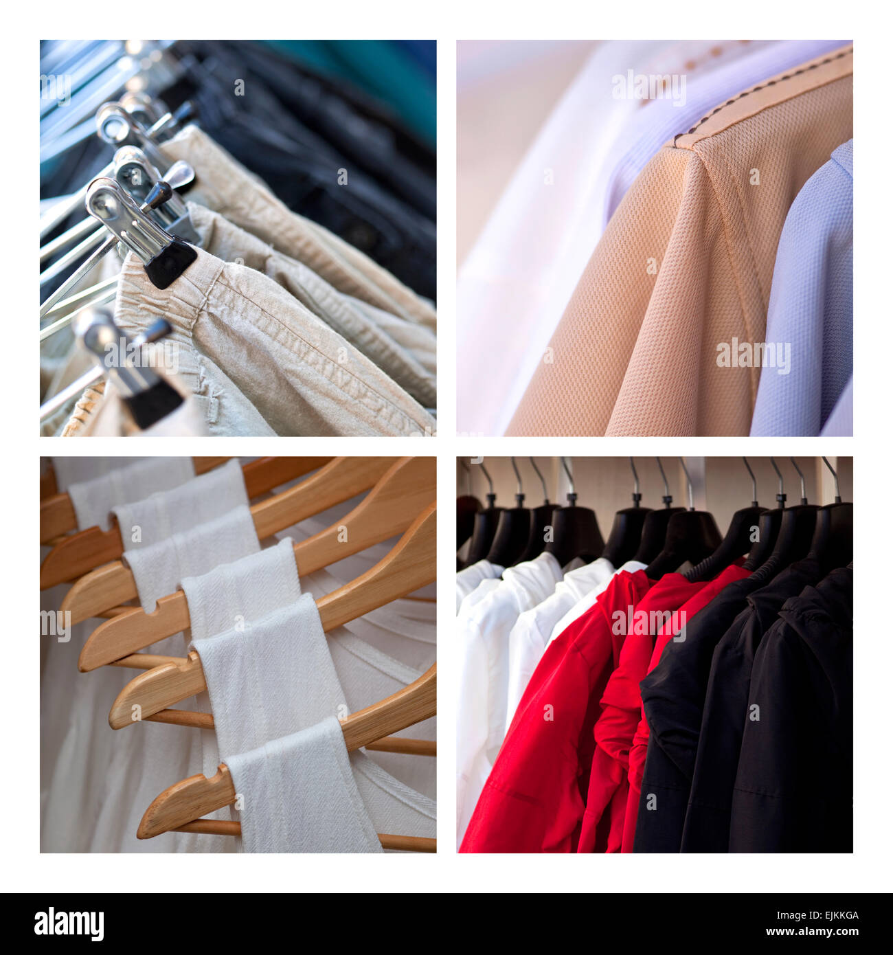 Clothes and fashion stores on a collage Stock Photo - Alamy