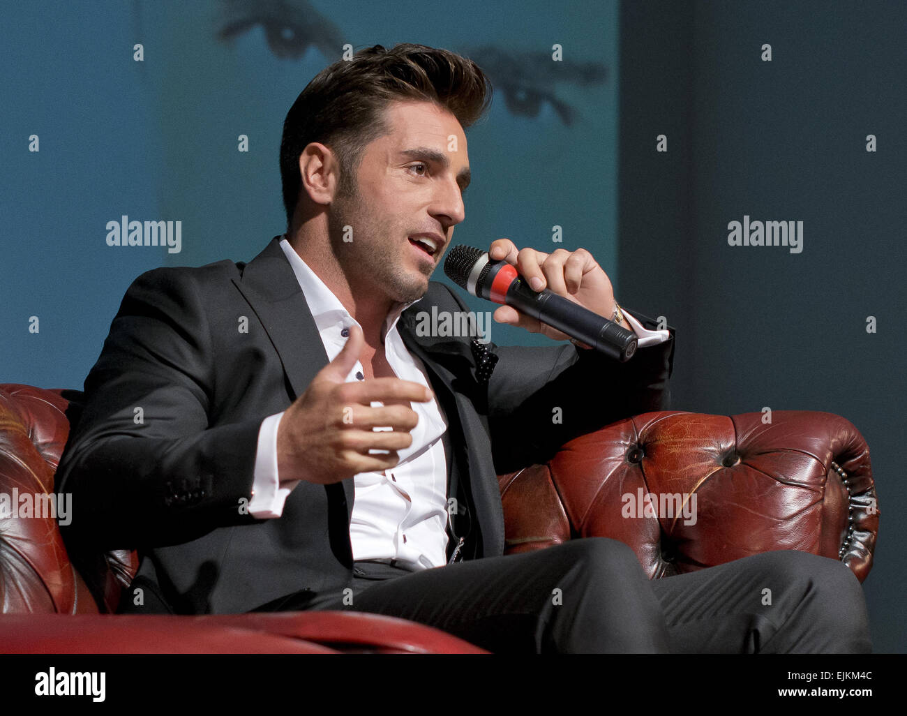 Spanish pop singer David Bustamante attends a press conference for his ...