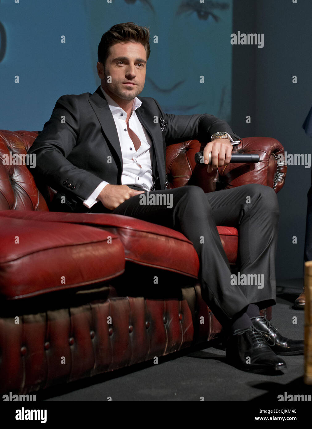 Spanish pop singer David Bustamante attends a press conference for his ...