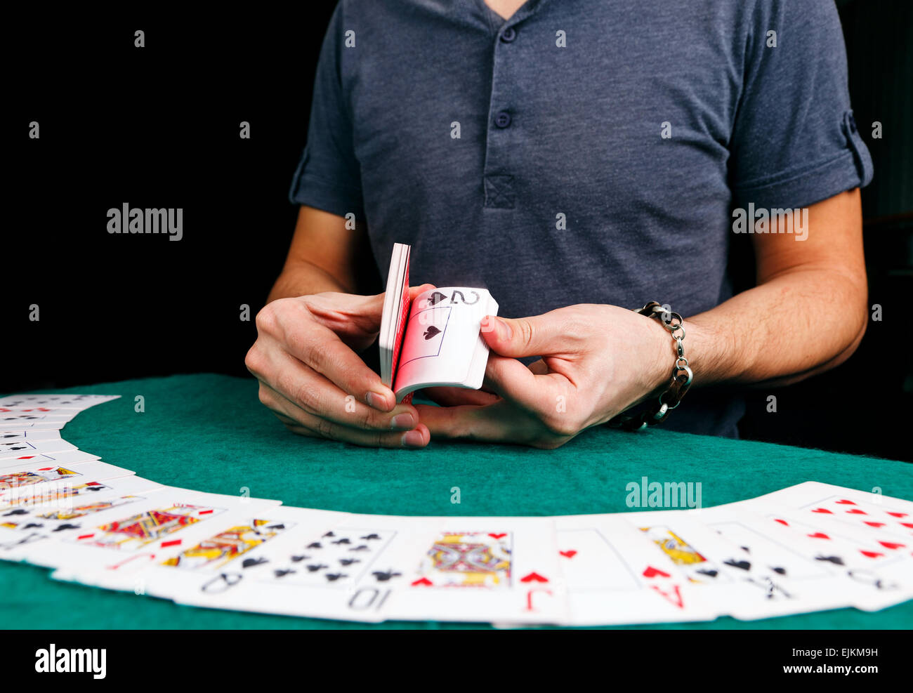 Cards for poker Stock Photo - Alamy