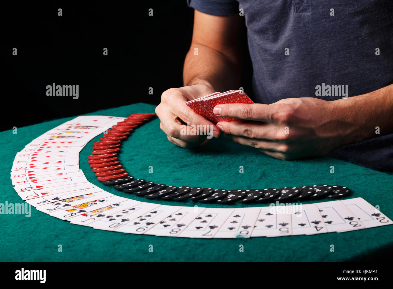 Poker hand art hi-res stock photography and images - Alamy