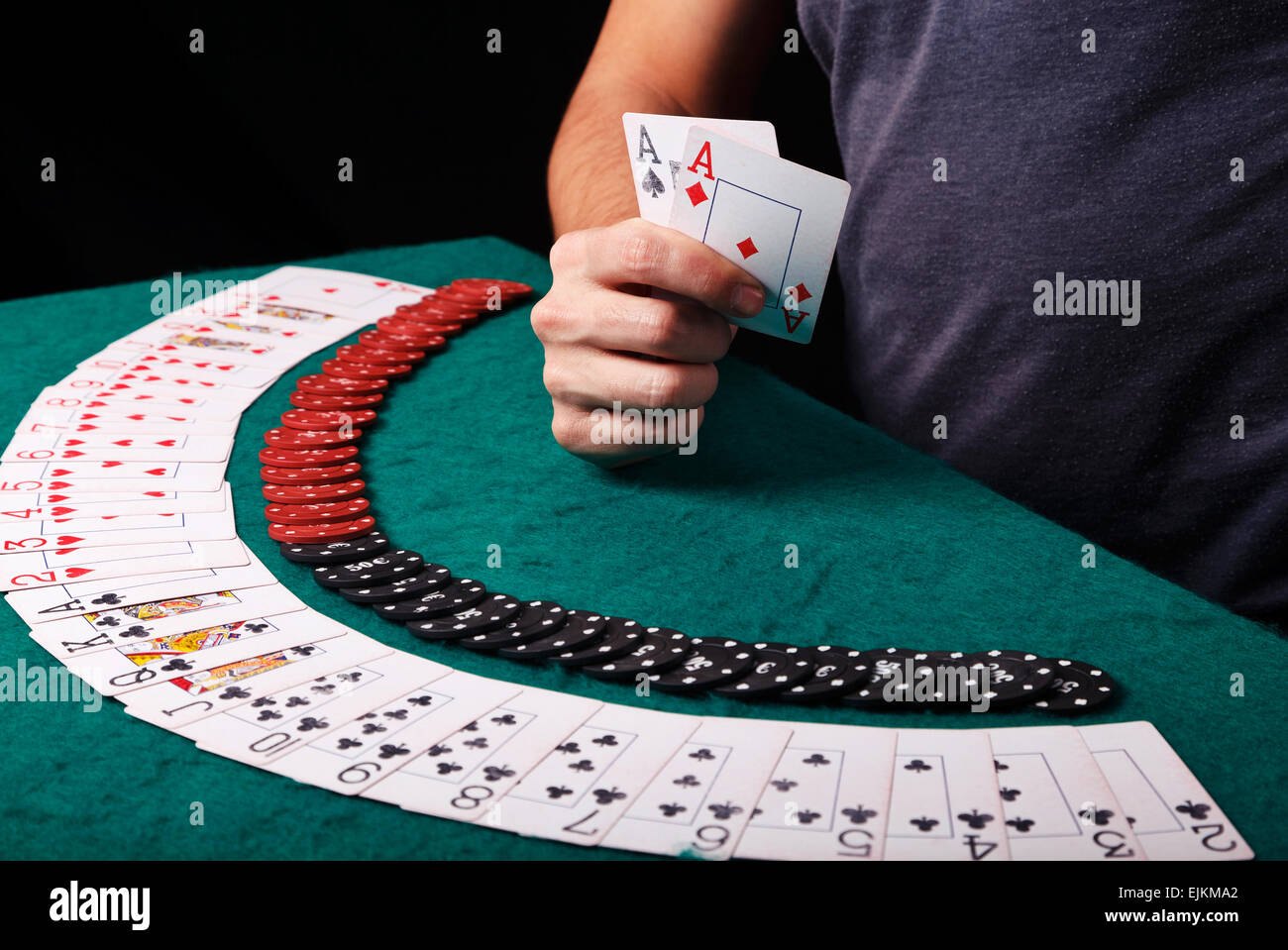 Poker hand art hi-res stock photography and images - Alamy