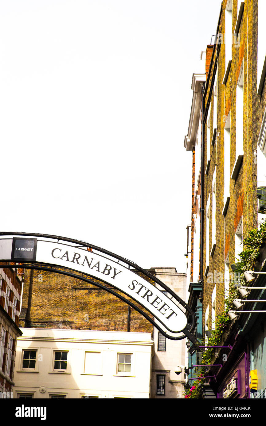 Carnaby Street Sign, London Stock Photo - Alamy