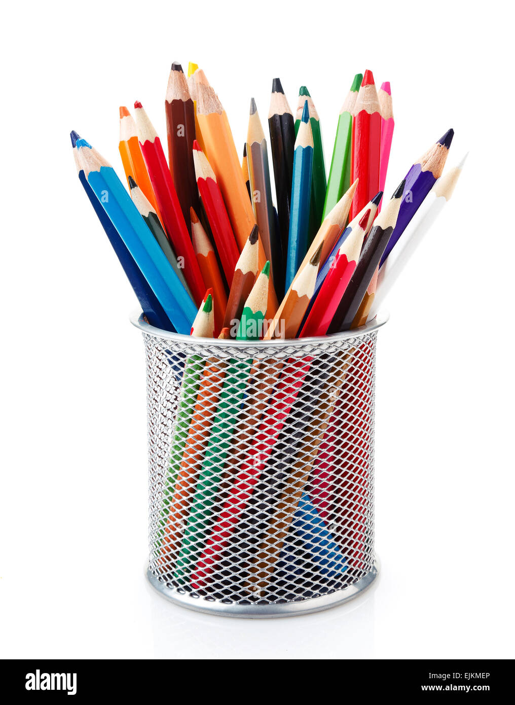 Pink orange pencils in Cut Out Stock Images & Pictures - Alamy