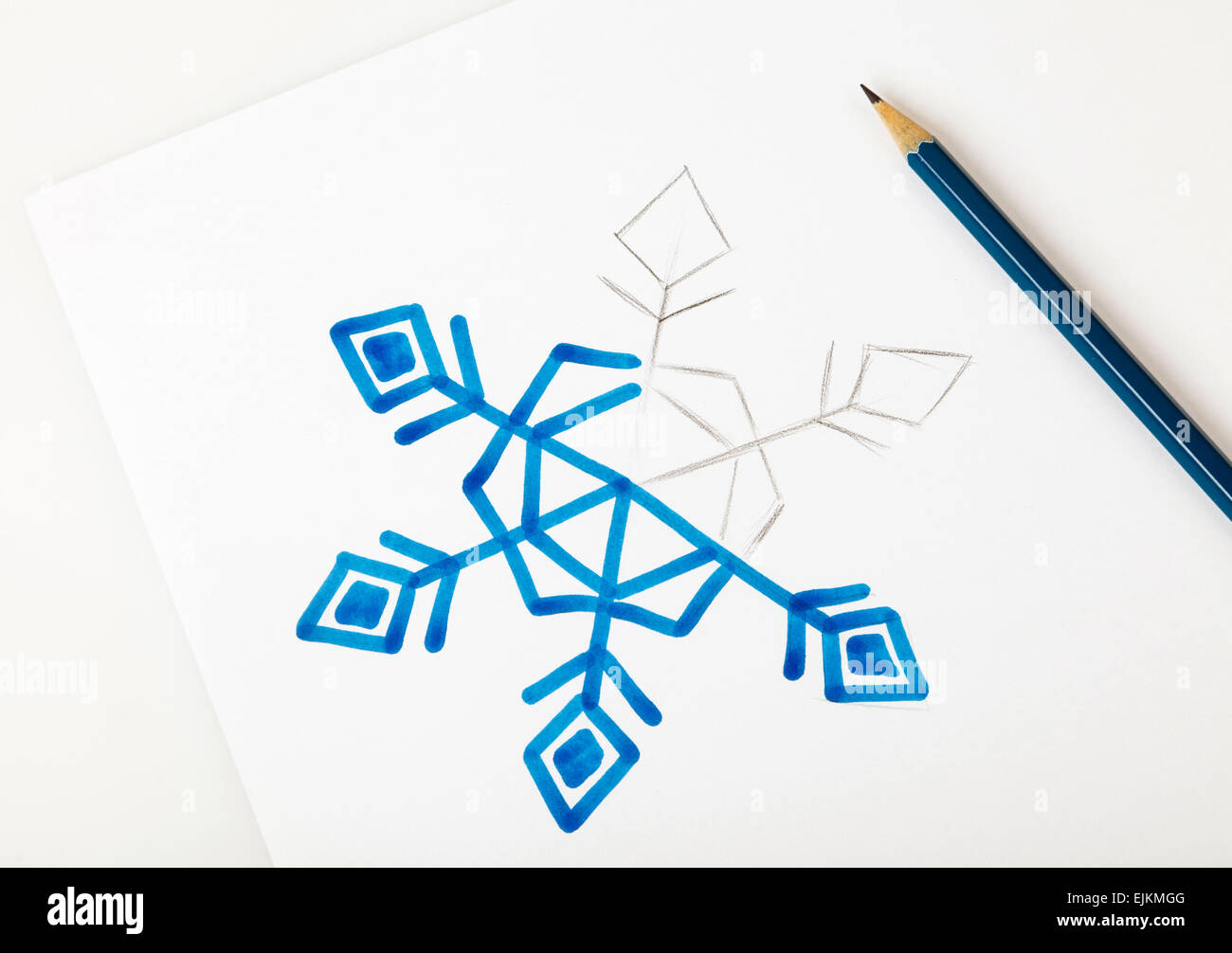 Snowflake abstract vector pattern hi-res stock photography and images ...