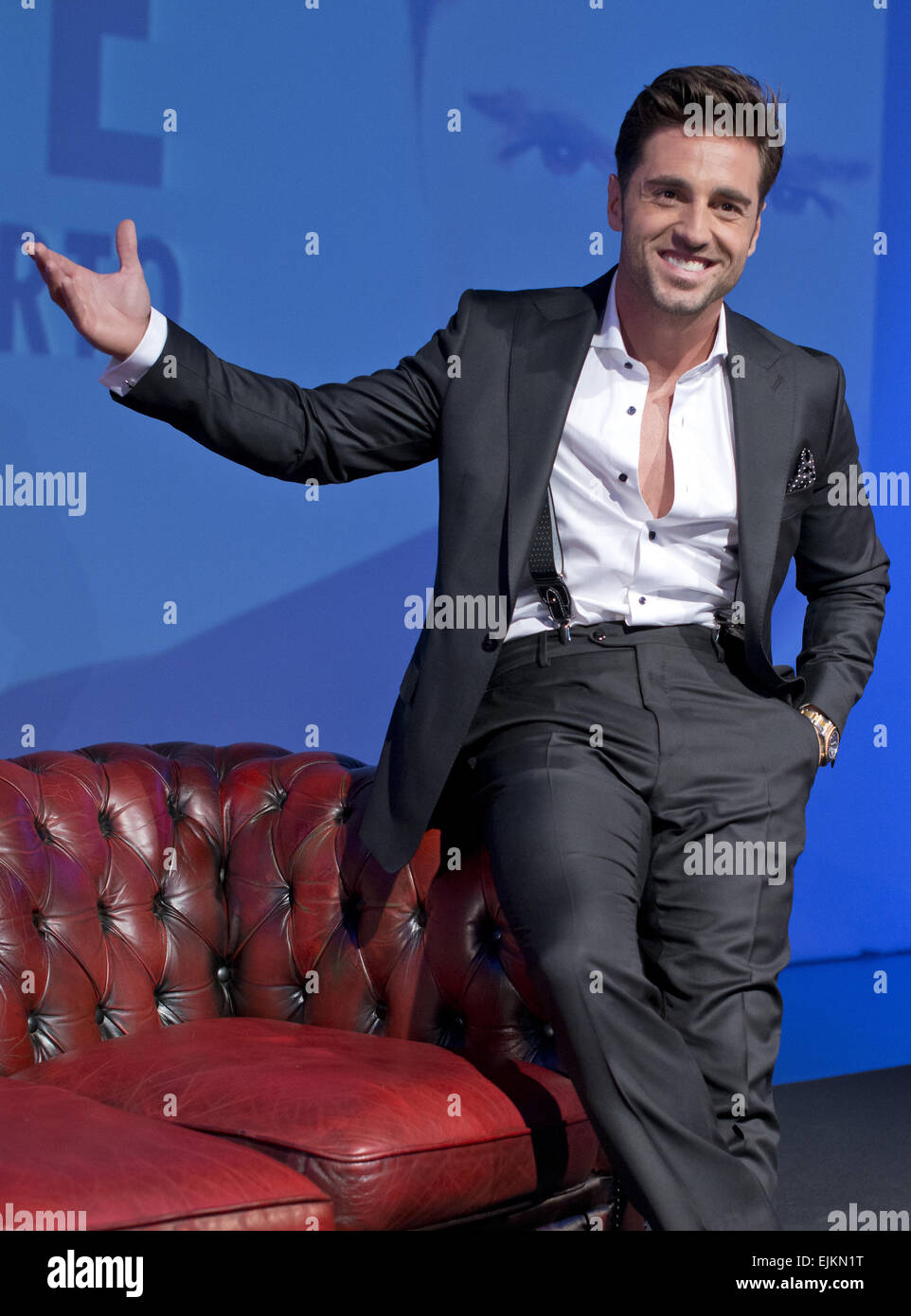 Spanish pop singer David Bustamante attends a press conference for his ...