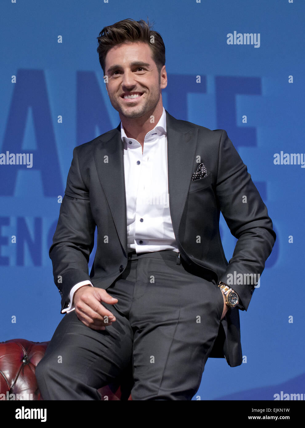 Spanish pop singer David Bustamante attends a press conference for his ...