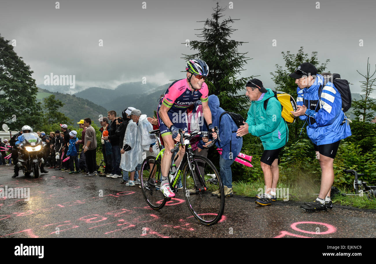 Christopher Horner Team Lampre-Merida, Tour de France 2014, Stage 8 ...