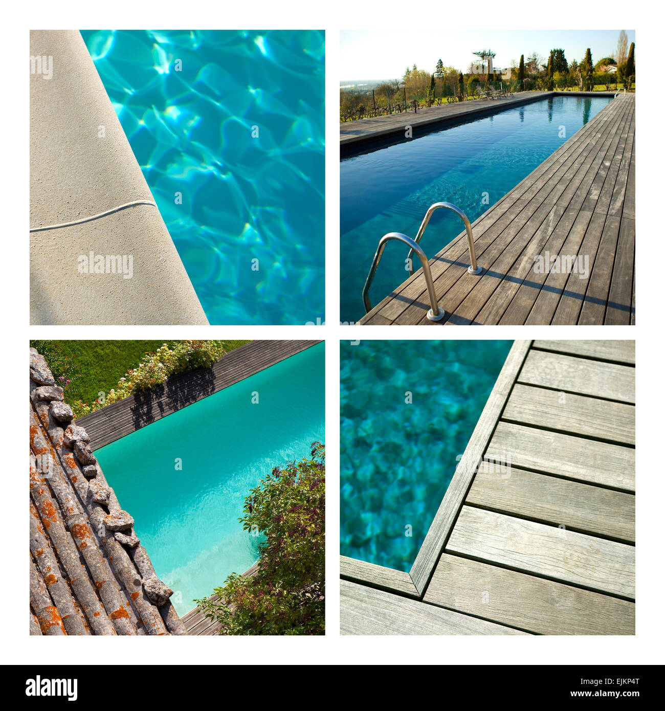 Pool deck detail Cut Out Stock Images & Pictures - Alamy