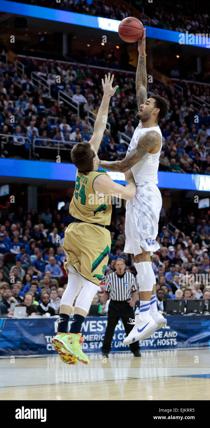 Cleveland, OH, USA. 28th Mar, 2015. Kentucky Wildcats forward Willie ...