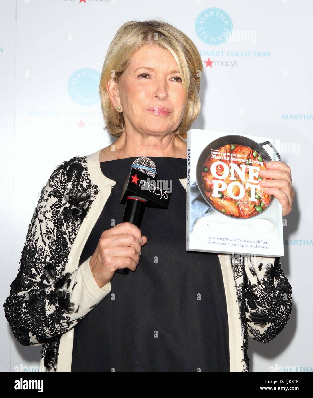 Martha Stewart signs her new cookbook 'One Pot' at Macy's Herald Square ...