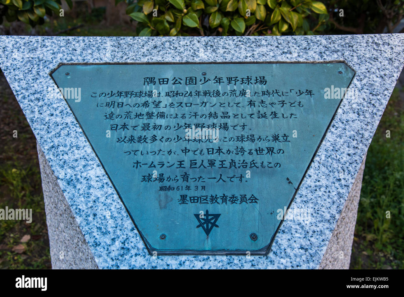 Sumida park boys baseball field,Sumida-Ku,Tokyo,Japan Stock Photo - Alamy