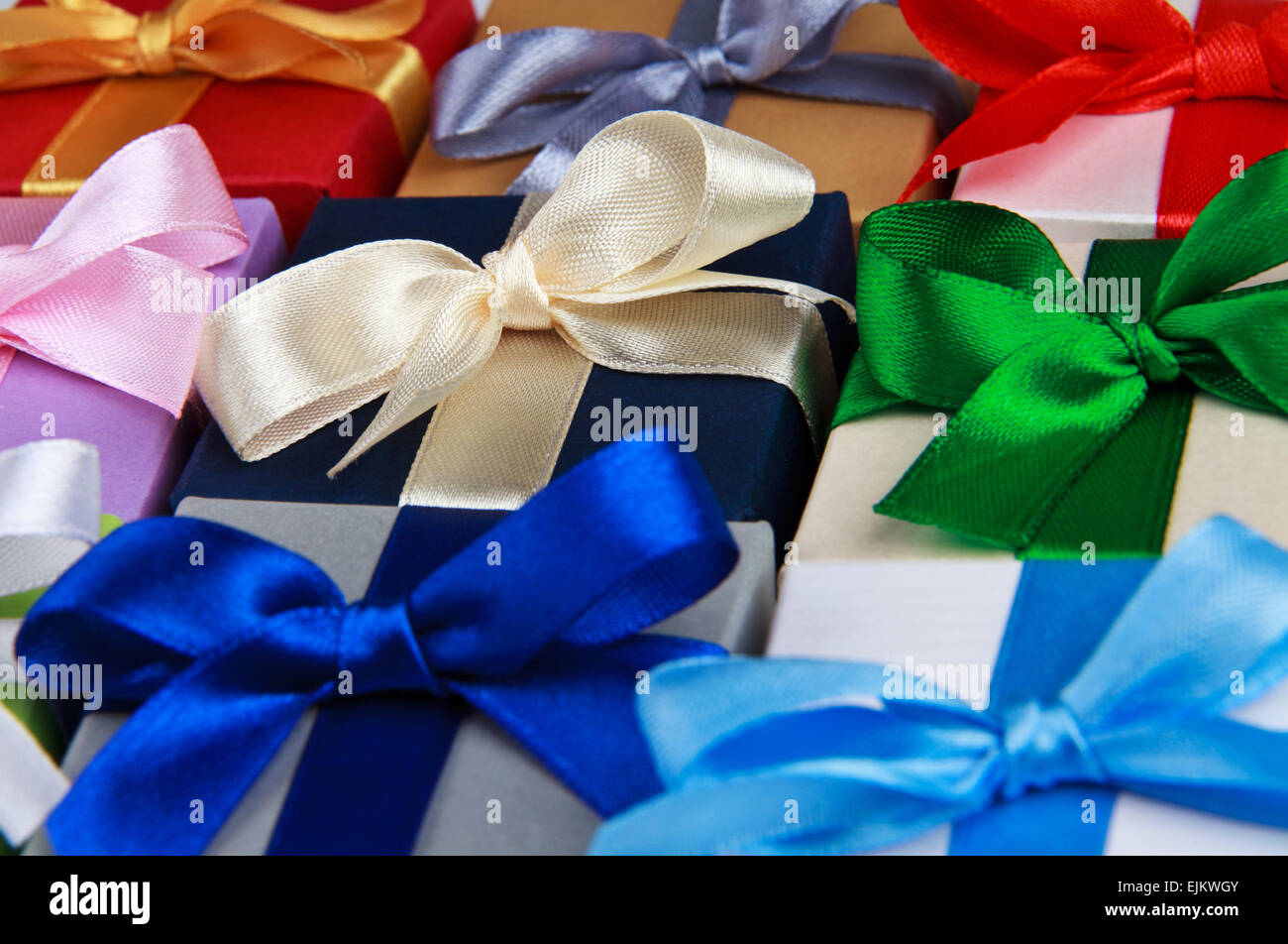 colorful gift boxes Stock Photo - Alamy