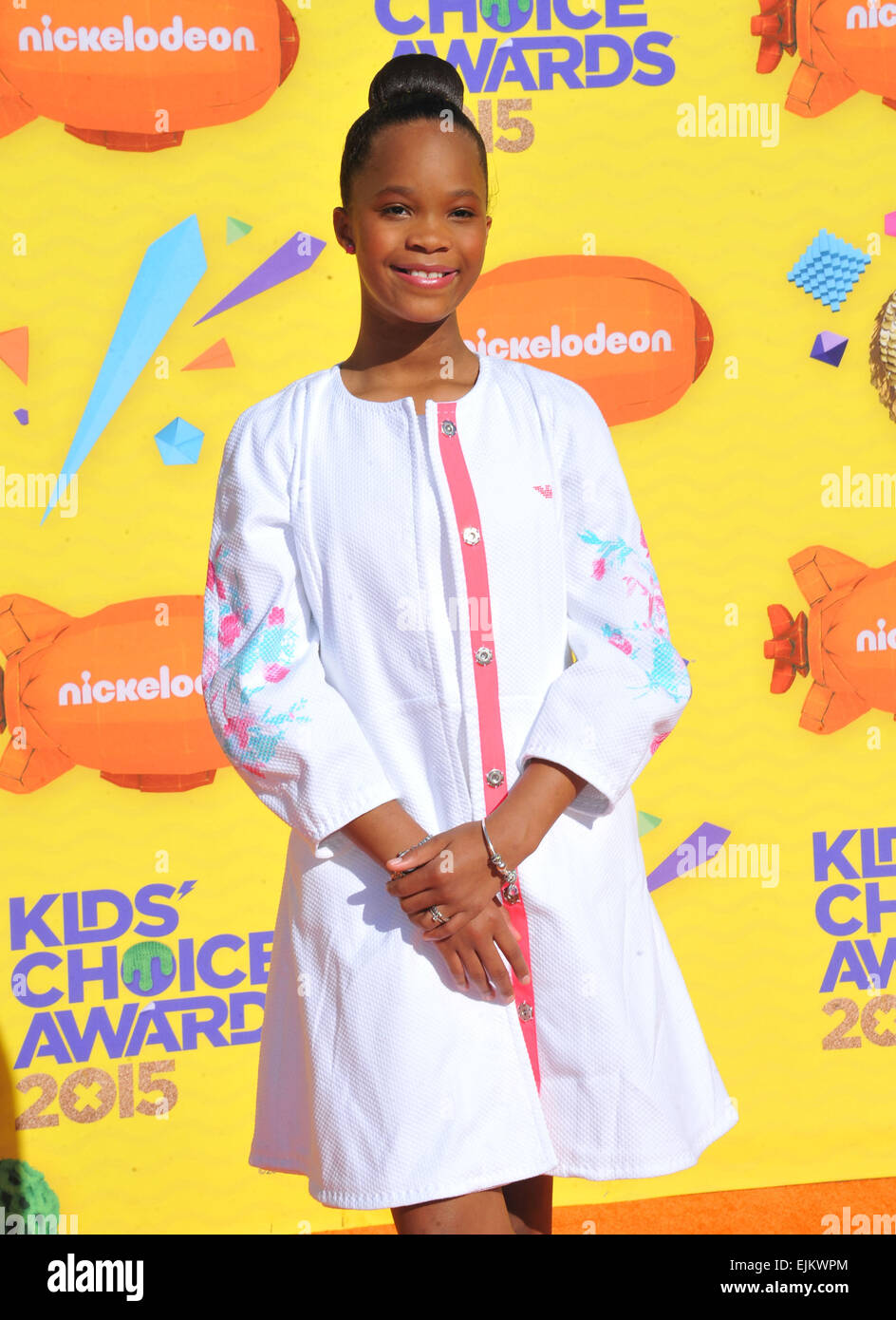 Los Angeles, California, USA. 28th Mar, 2015. Quvenzhané Wallis ...