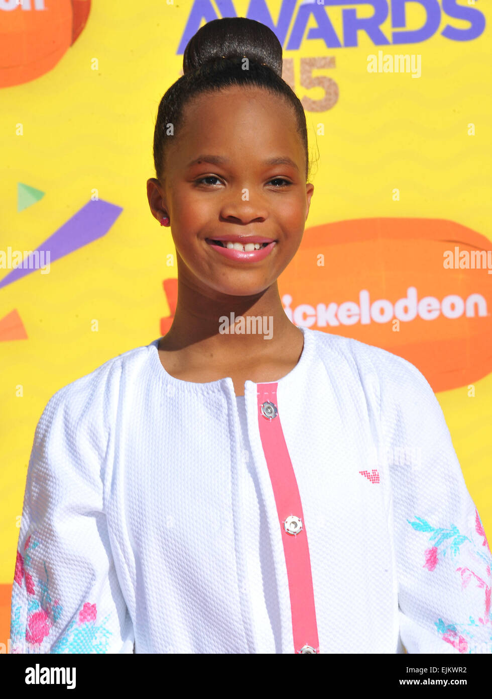 Los Angeles, California, USA. 28th Mar, 2015. Quvenzhané Wallis ...