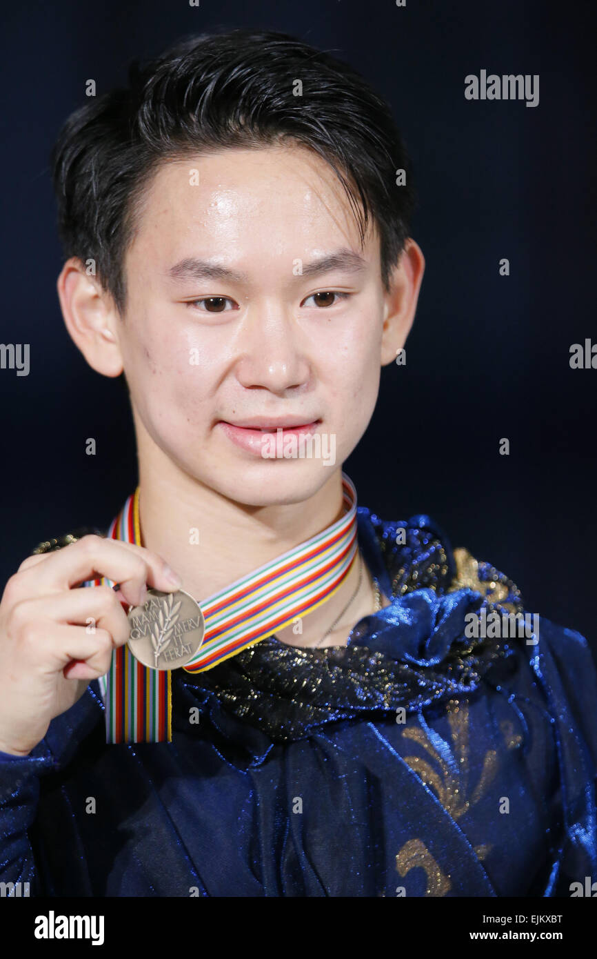 Shanghai, China. 28th Mar, 2015. Denis Ten (KAZ) Figure Skating : ISU ...