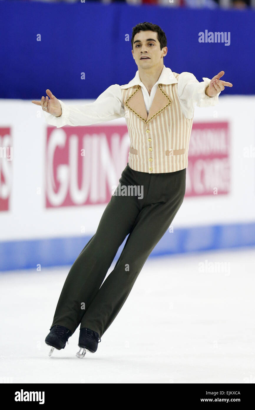 Shanghai, China. 28th Mar, 2015. Javier Fernandez (ESP) Figure Skating ...
