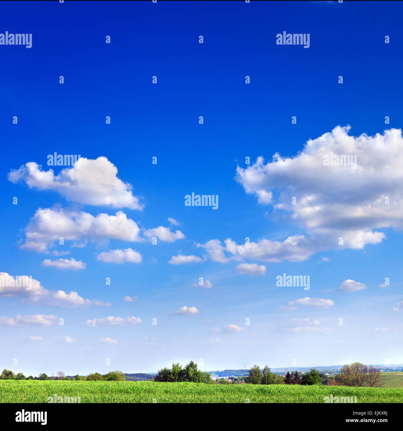 landscape of blue sky Stock Photo - Alamy