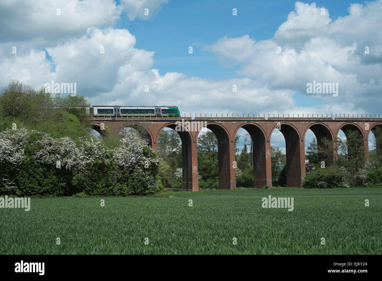 The railway viaduct at Ledbury Stock Photo - Alamy