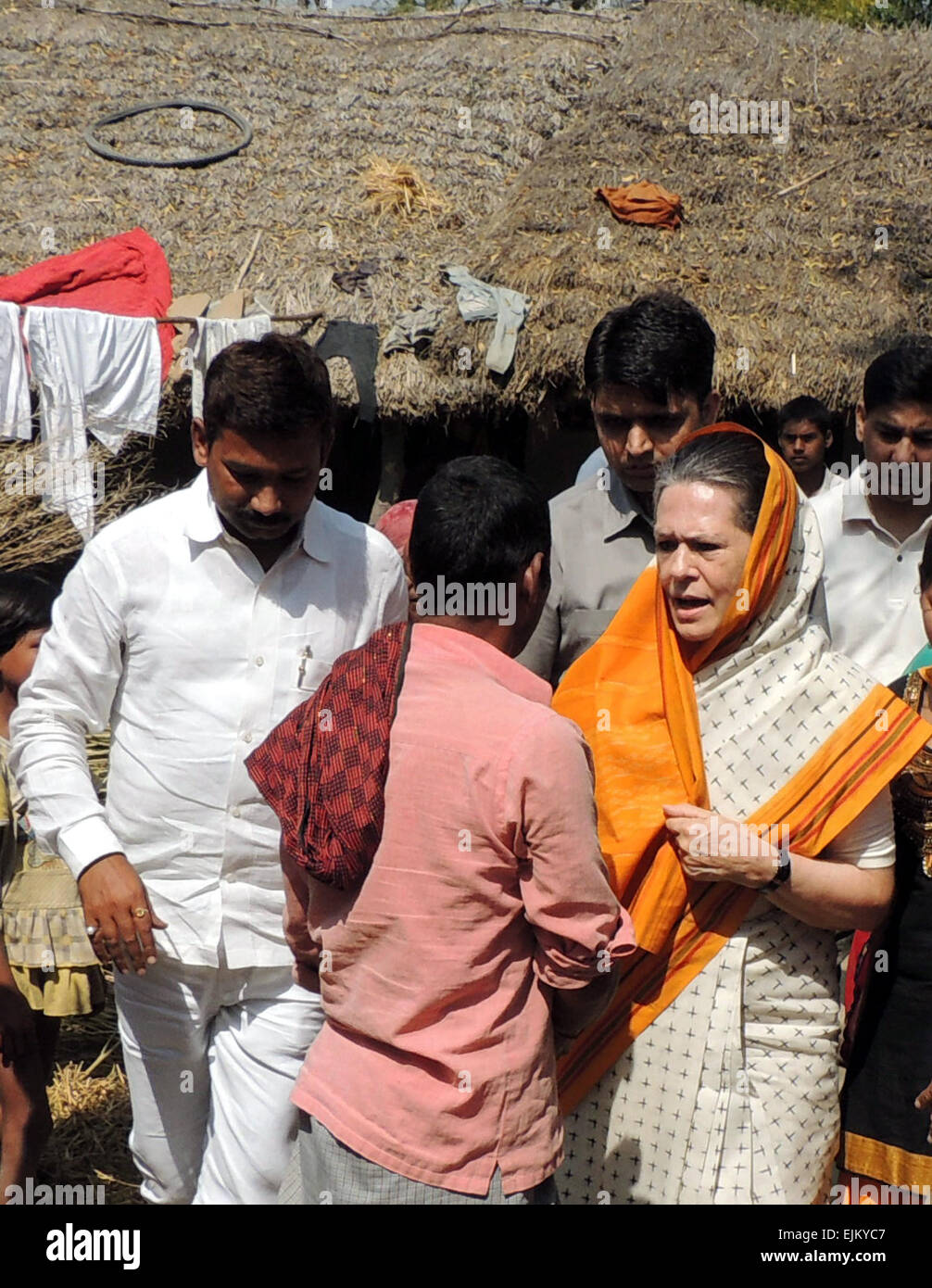 Amethi, Indian state of Uttar Pradesh. 28th Mar, 2015. India's Congress ...