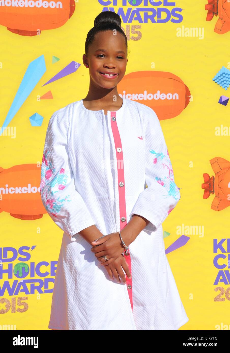 Los Angeles, CA, USA. 28th Mar, 2015. Quvenzhané Wallis at arrivals for ...