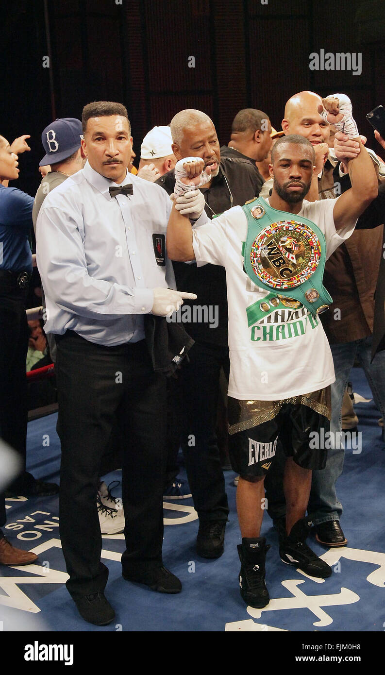 Las Vegas, Nevada, USA. 28th Mar, 2015. BoXER gary Russell jr is ...