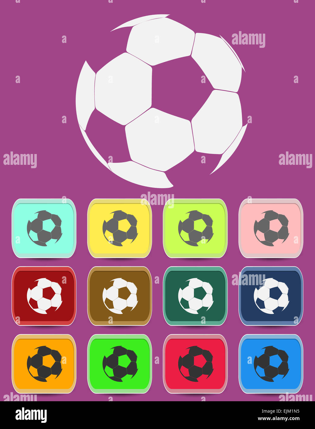 Creative Soccer Ball Icon Stock Photo - Alamy