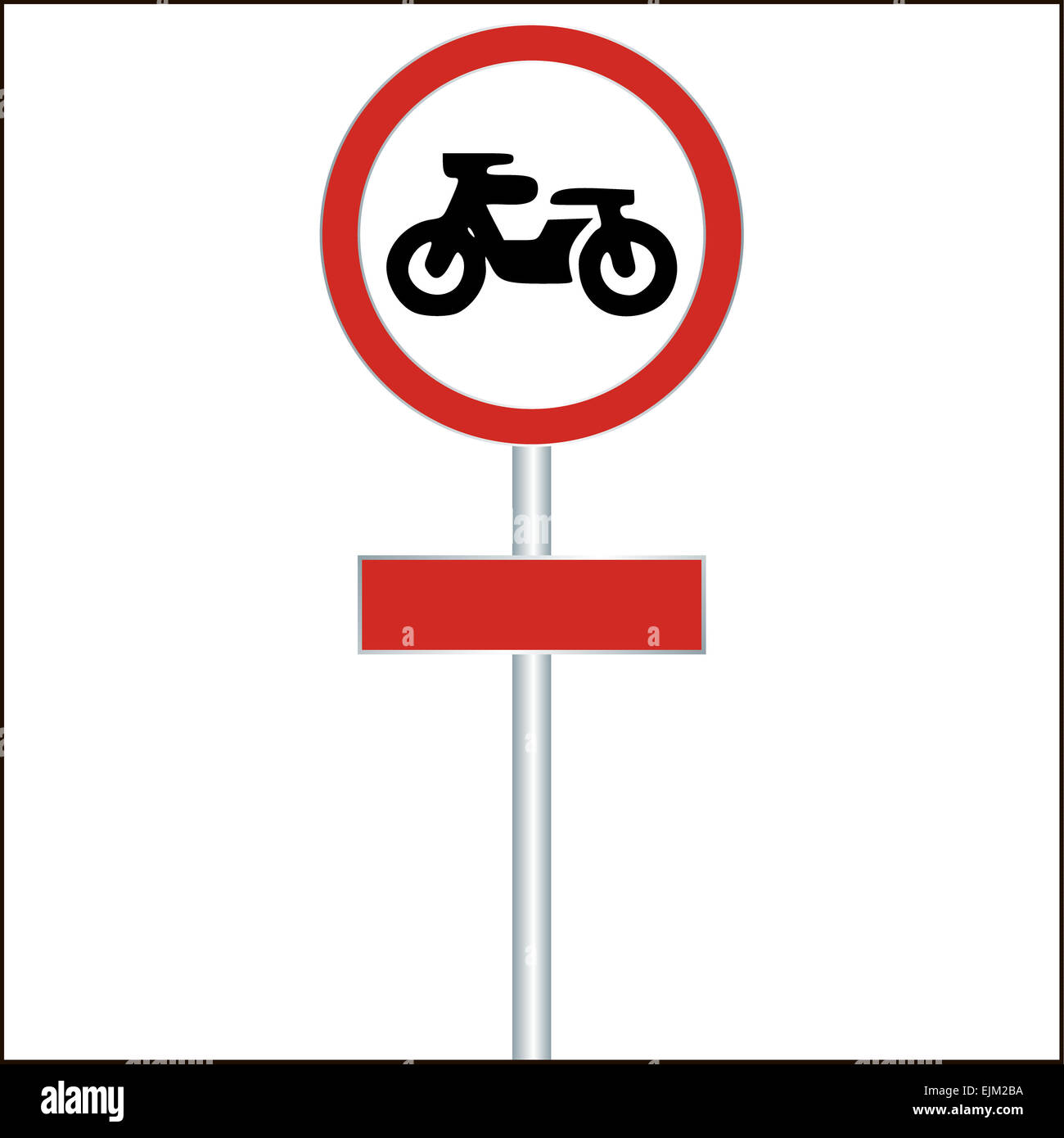 traffic sign forbidden entrance motorcycle Stock Photo - Alamy