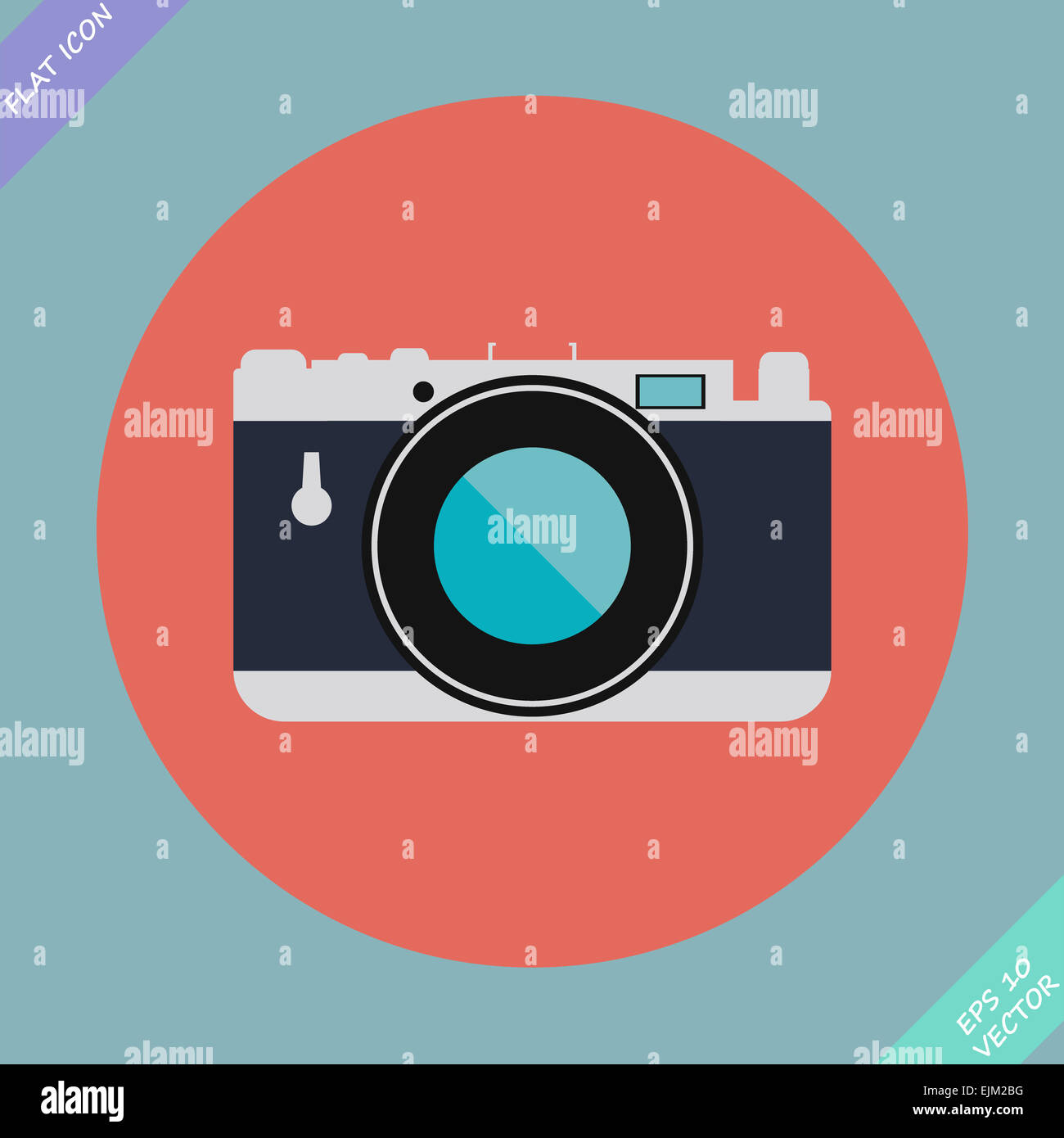 Vintage Camera Icon - vector illustration Stock Photo - Alamy