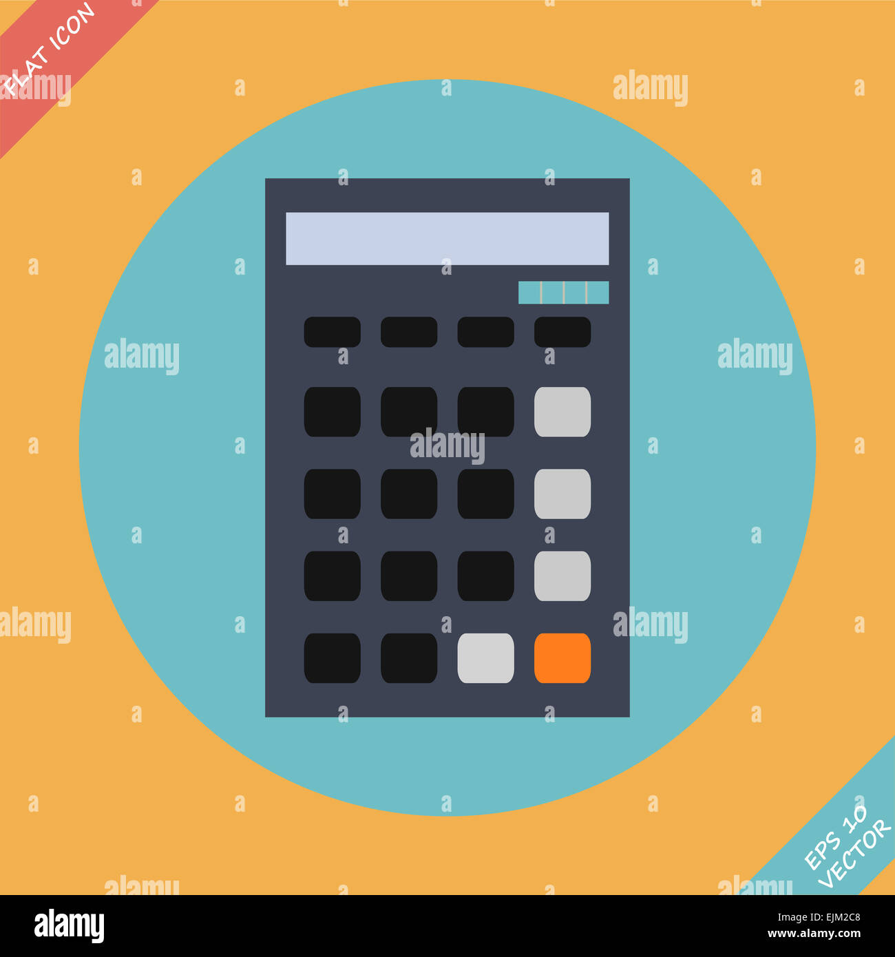 Calculator icon - vector illustration. Flat design Stock Photo - Alamy