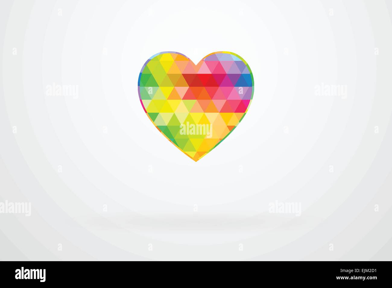 Heart Color Palette Guide Spectrum Vector Stock Vector Image & Art - Alamy